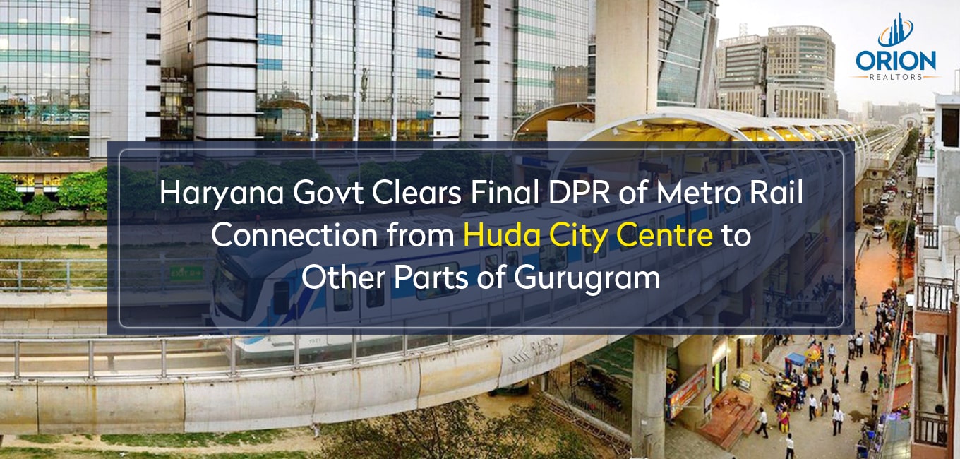 Metro Rail Connection from Huda City Centre to Other Parts of Gurugram