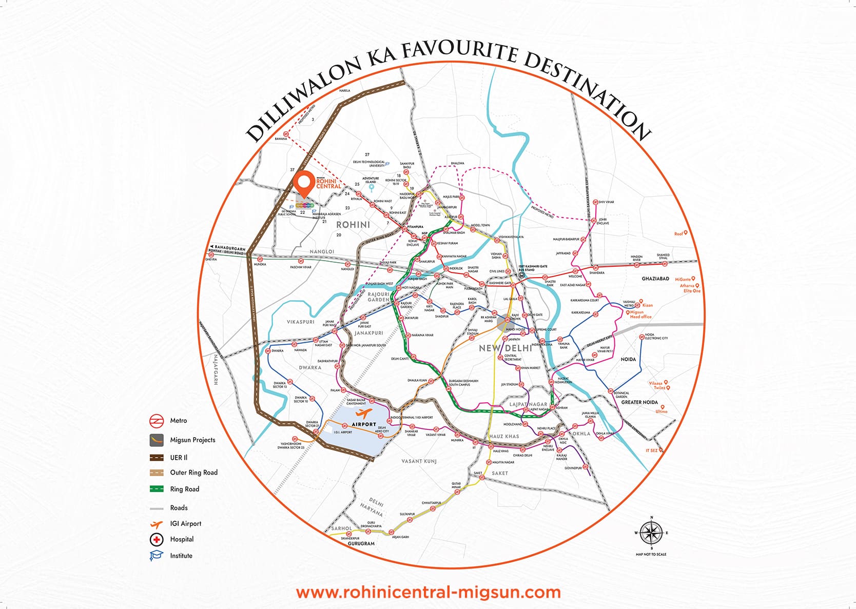 Migsun Rohini Central High Street Commercial Shops Delhi