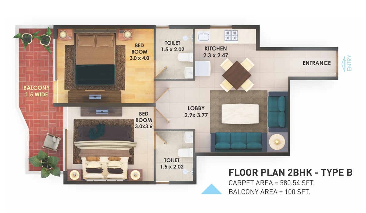 Pyramid Fusion Homes Sector 70A, Gurgaon | 2BHK Flats Gurgaon