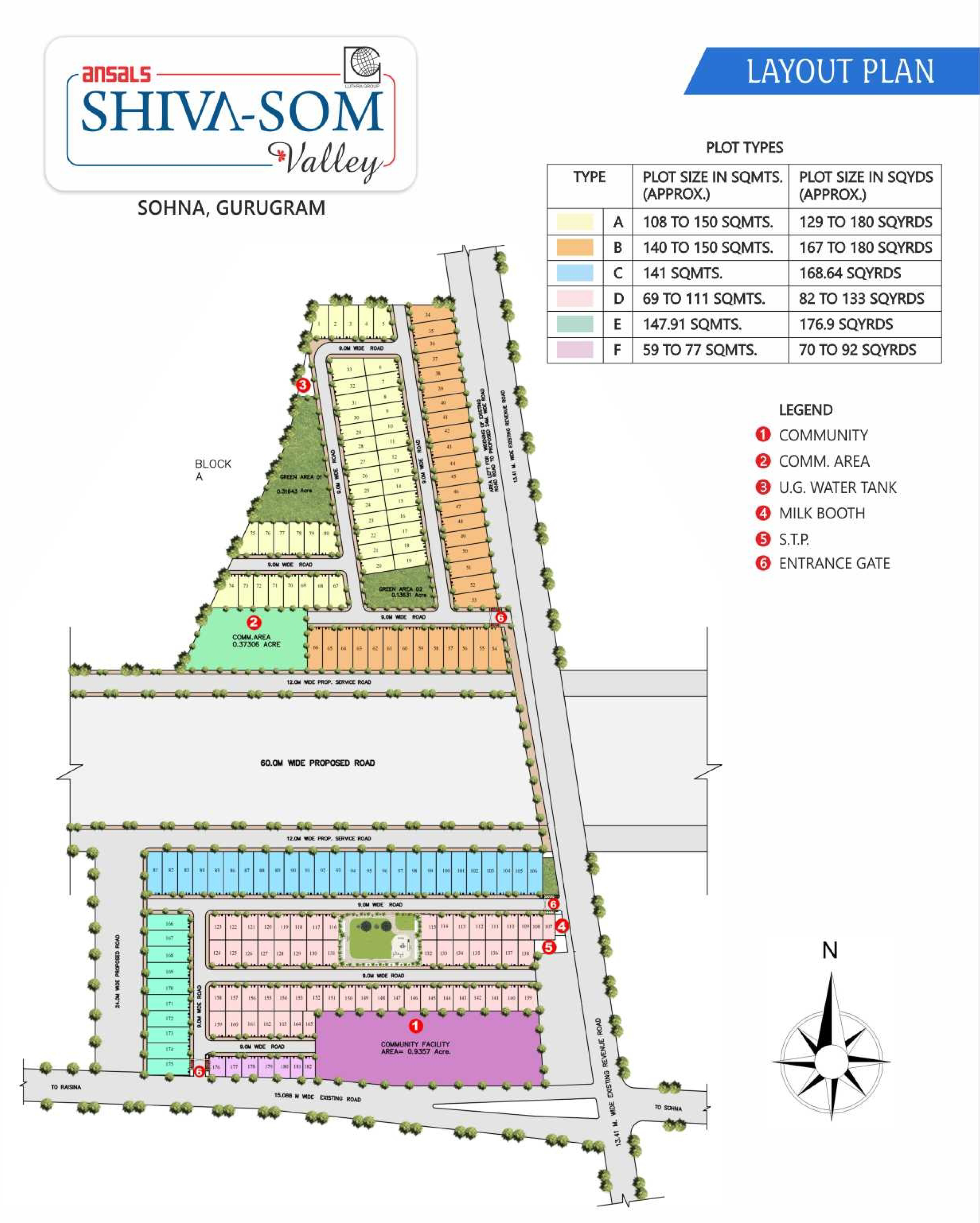 Huda Govt Approved Affordable Plots in Sohna Road Gurgaon, Plots in Sohna