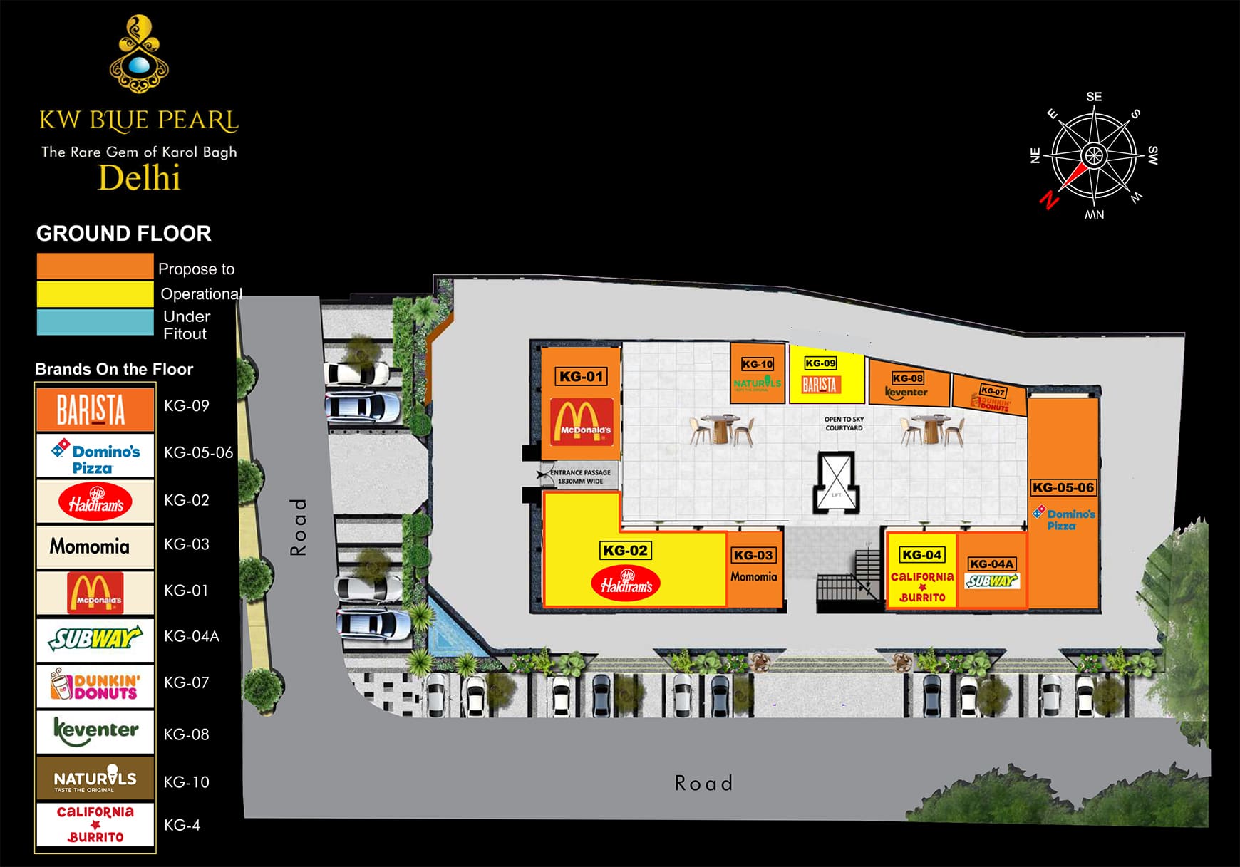 KW Blue Pearl Ready to Move Commercial Project in Karol Bagh, Delhi