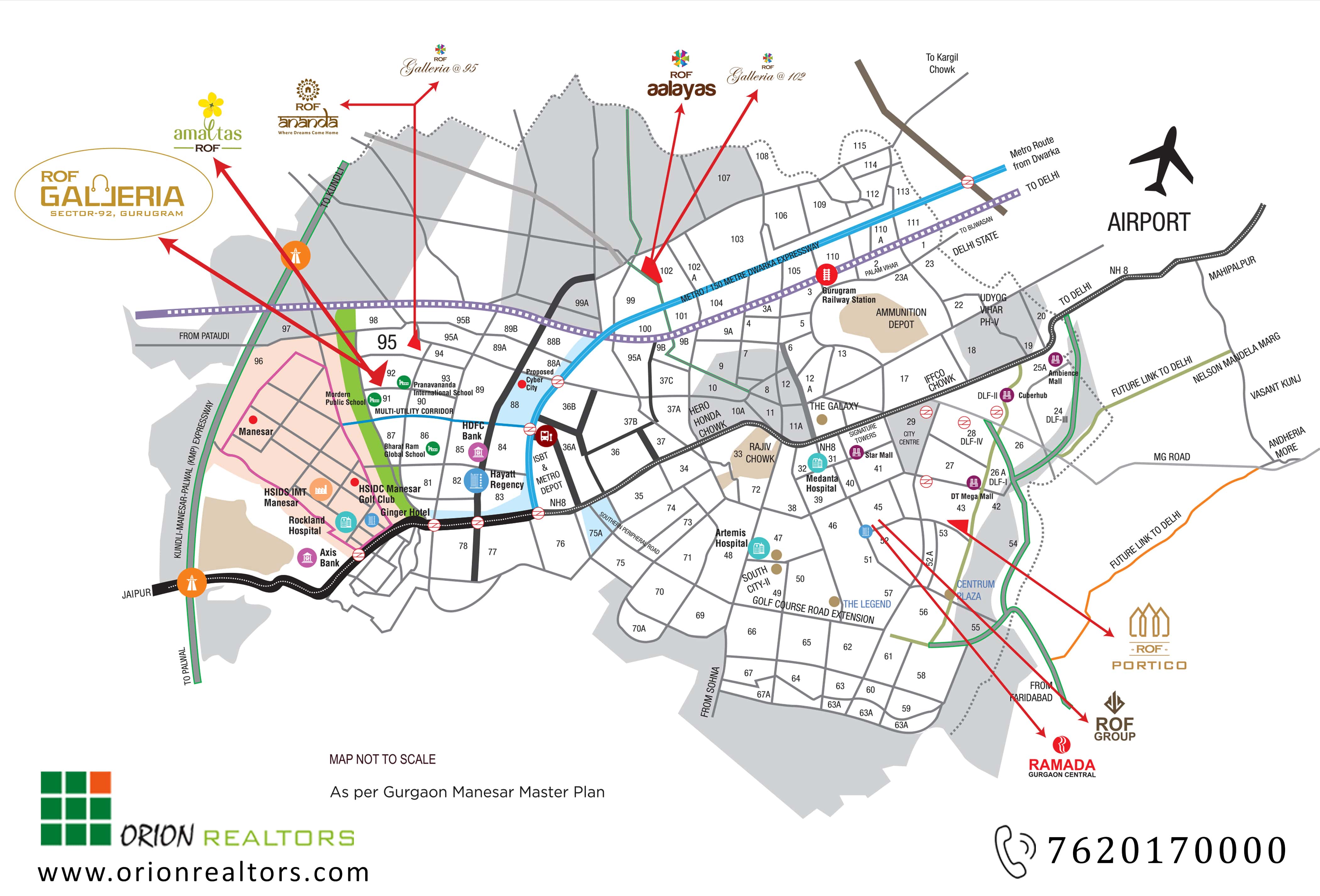 ROF Galleria Sector 92 Gurgaon Affordable Society Shops for sale