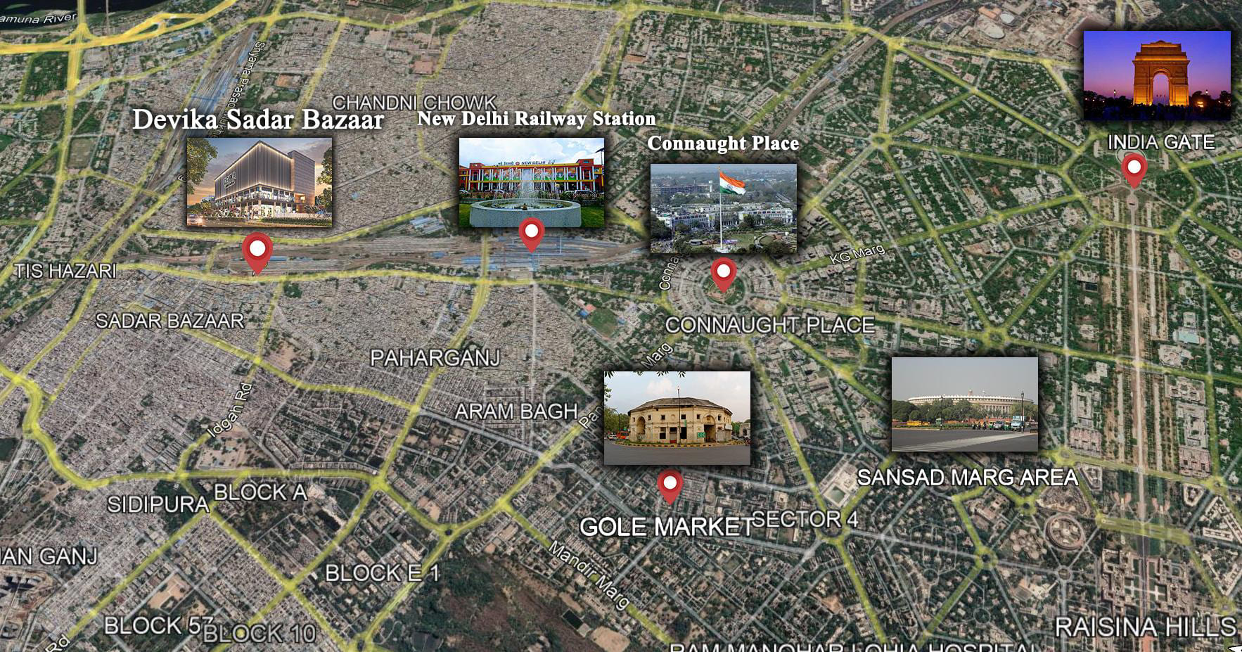 Devika Sadar Bazar, Retail Shops Price in Devika Sadar Bazaar Delhi