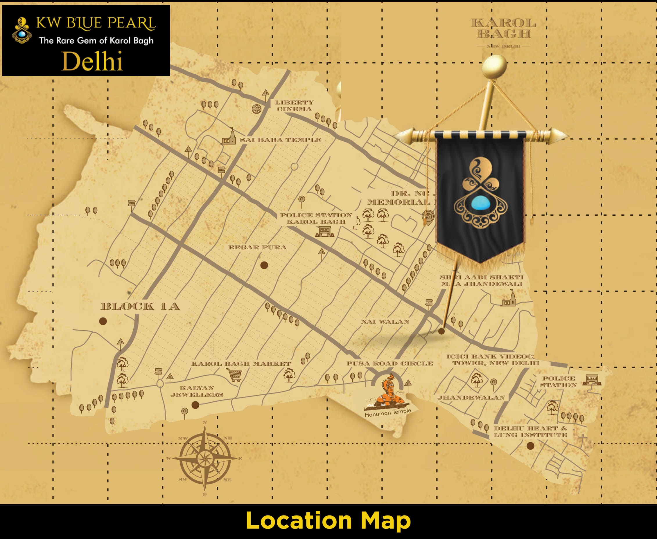 KW Blue Pearl Ready to Move Commercial Project in Karol Bagh, Delhi