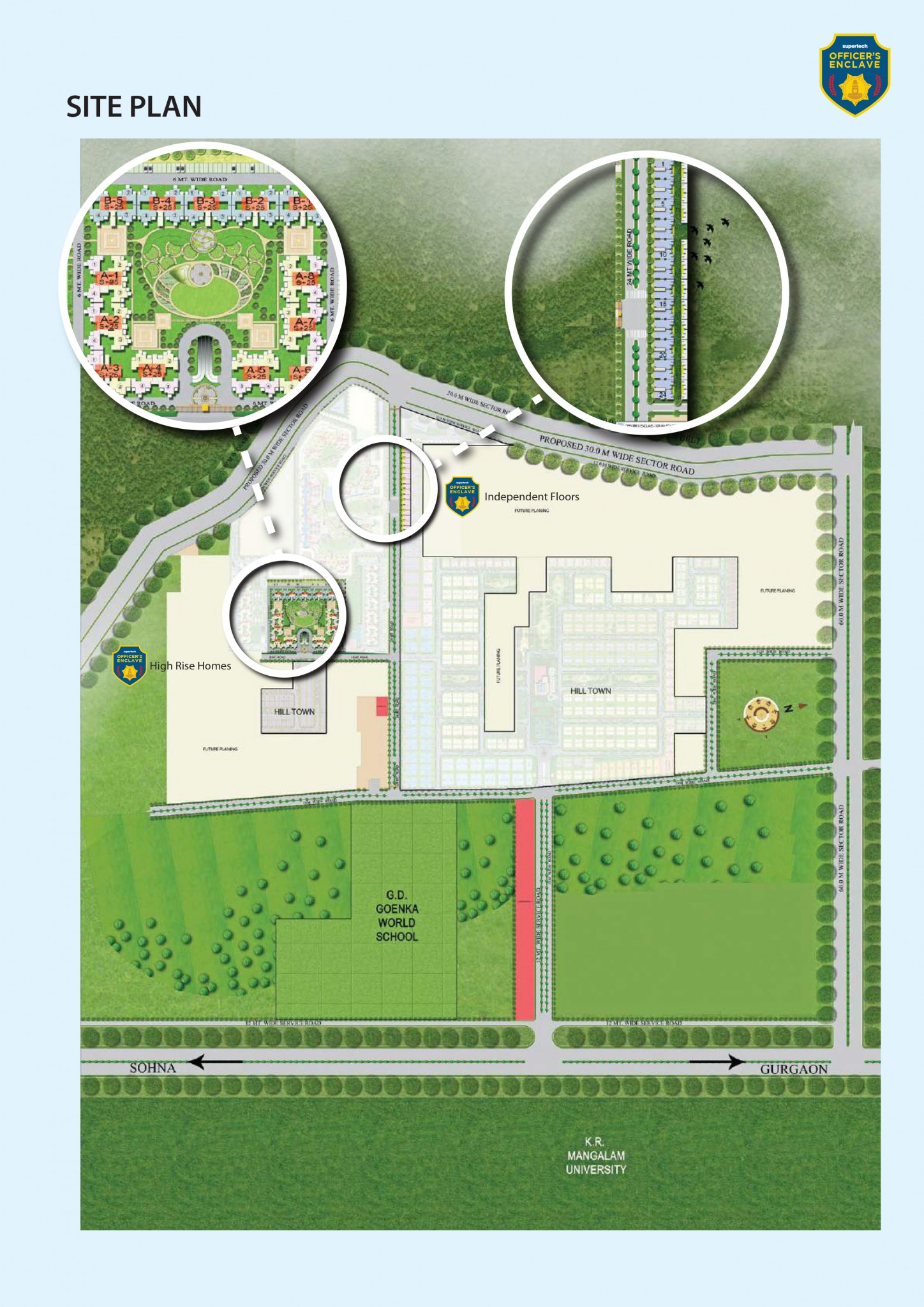 Supertech Office Enclave Floors Sector 2 Sohna Road, Gurgaon